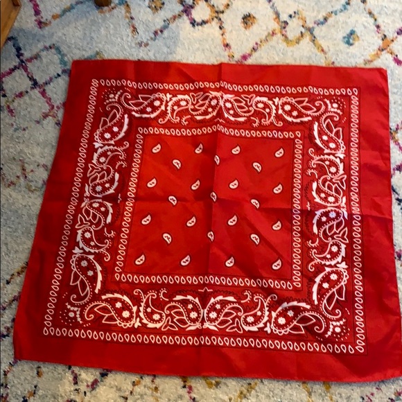 Accessories | Classic Red Bandana | Poshmark